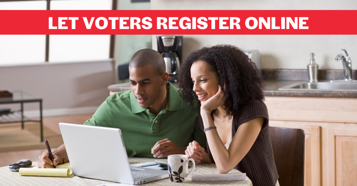 Demand online voter registration nationwide