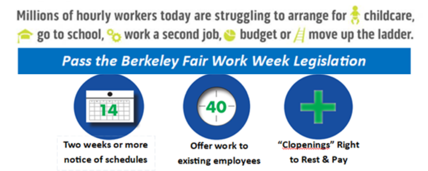 Pass the Berkeley Fair Work Week Ordinance - Action Network