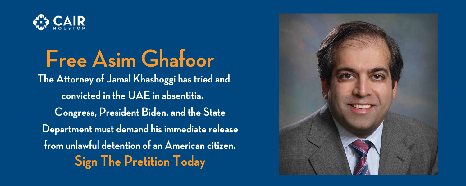TELL Congress: Demand the release of Asim Ghafoor from UAE custody ...
