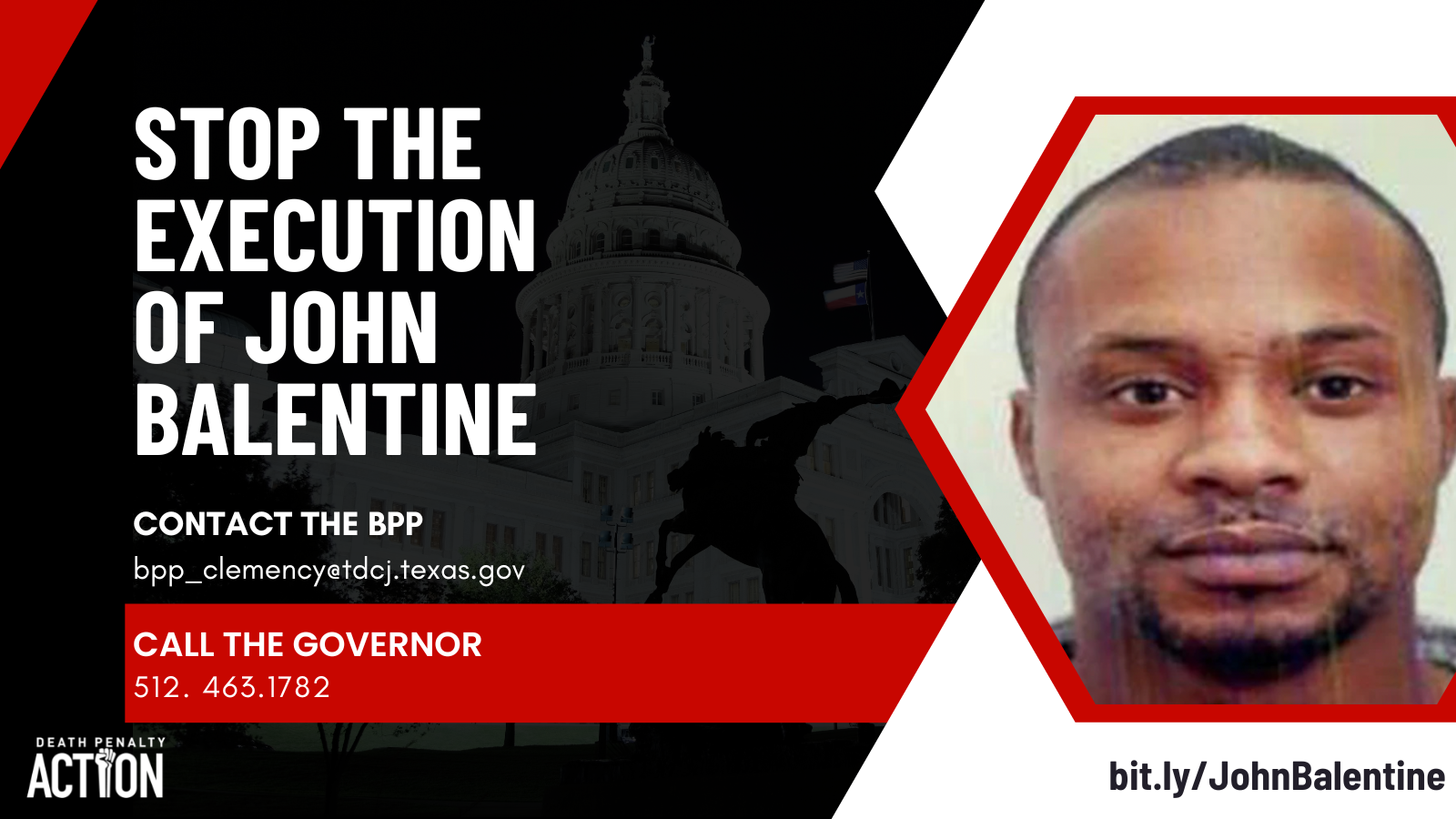 Stop the Execution of John Balentine in Texas - Action Network
