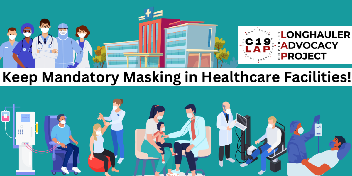 Keep Masking Mandatory in Healthcare Facilities! - Action Network
