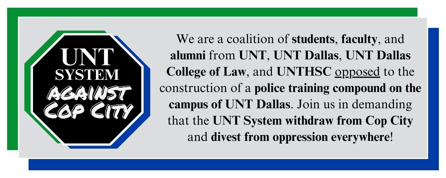 UNT System Against Cop City: Students, Faculty, Alumni and Allies ...