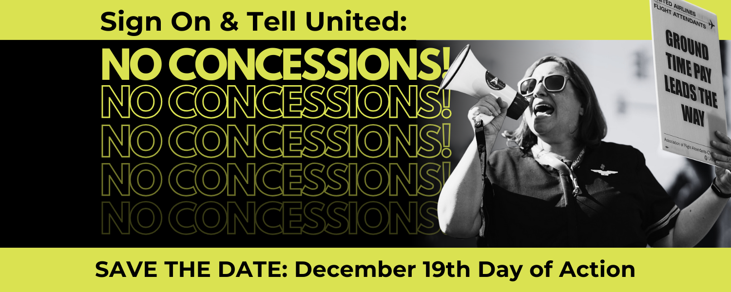 Tell United Management: No Concessions!