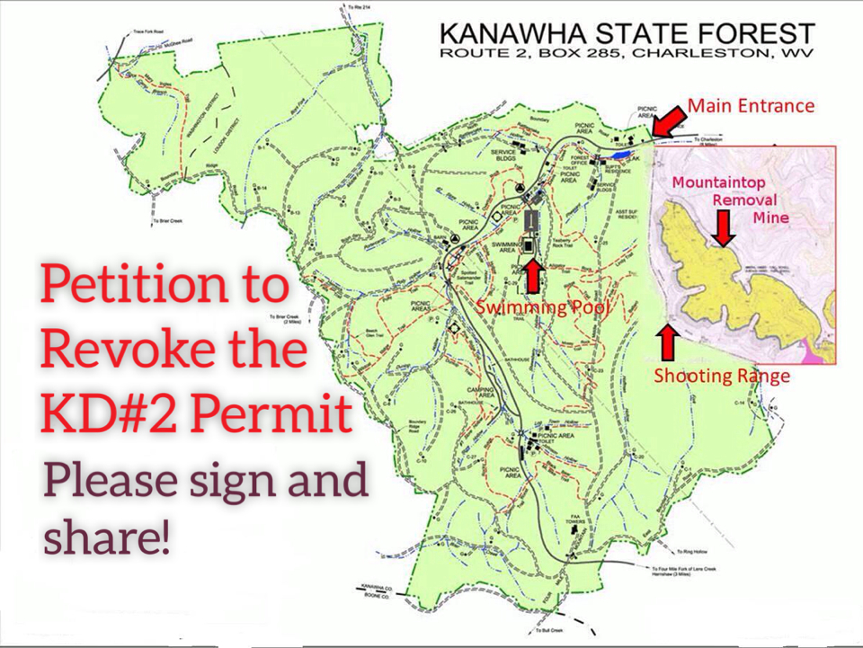 Revoke the permit for the KD#2 Surface Mine adjacent to Kanawha State ...