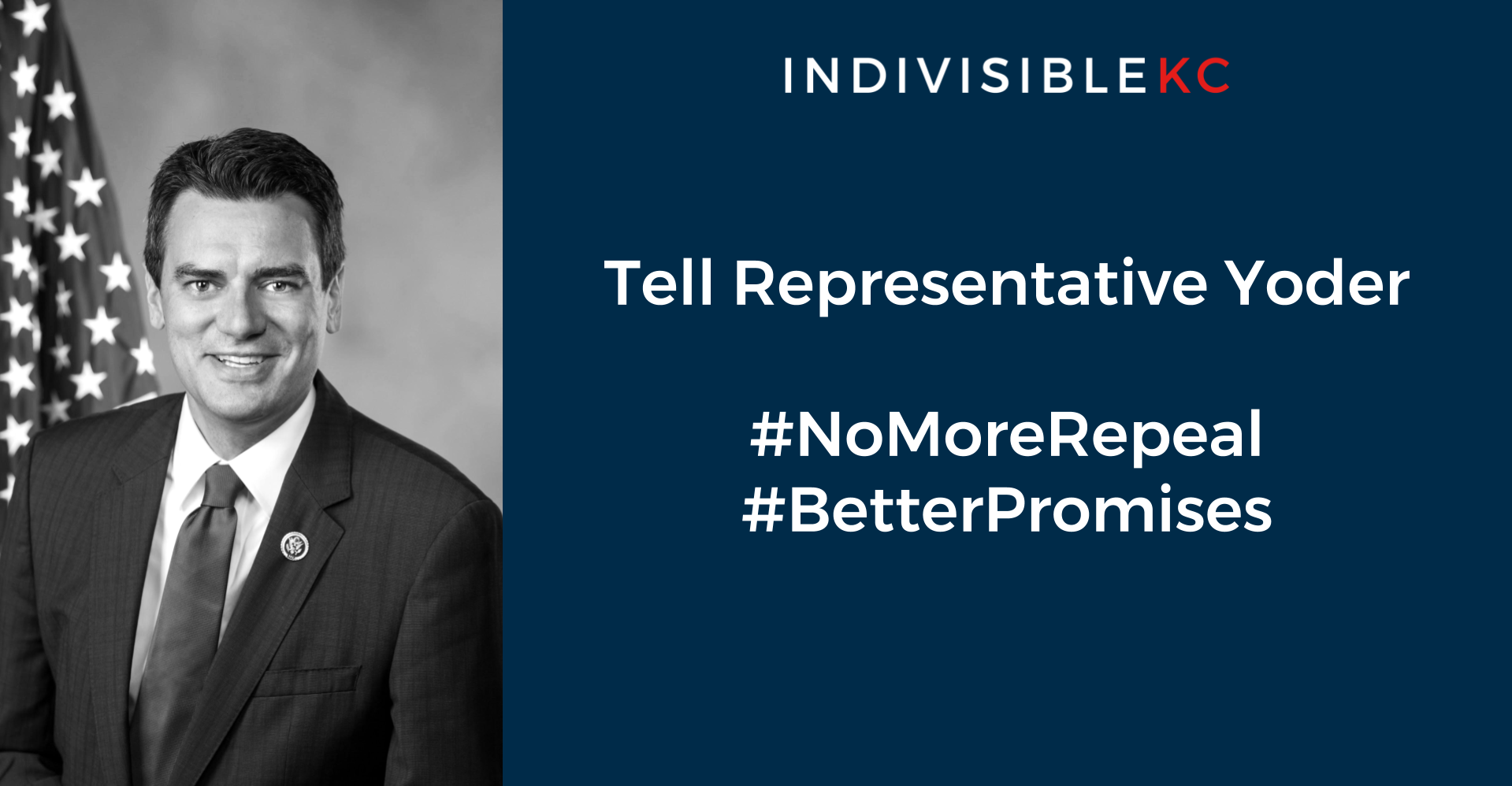 Representative Yoder Release from Campaign Promise to Repeal ACA