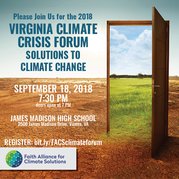 Virginia Climate Crisis Forum: Solutions to Climate Change - Action Network