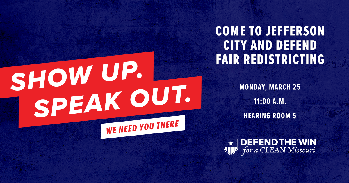 Join us for the Clean Missouri Day of Action on March 25