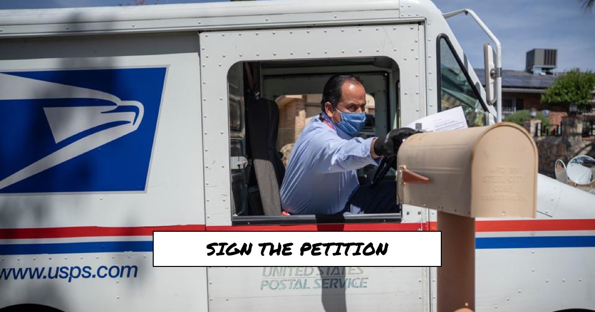 SIGN NOW: SAVE THE POSTAL SERVICE