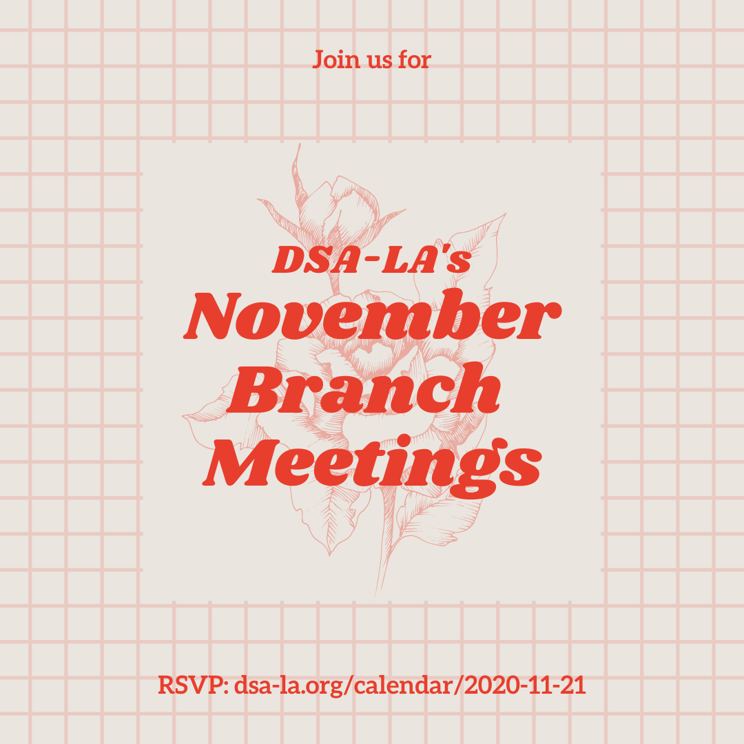 Eastside + SGV Branch - November Meeting - Action Network