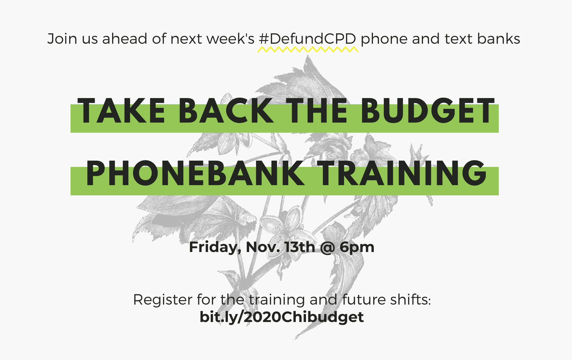 Nov. 13: Phone/textbank Training to Take Back the Budget! - Action Network