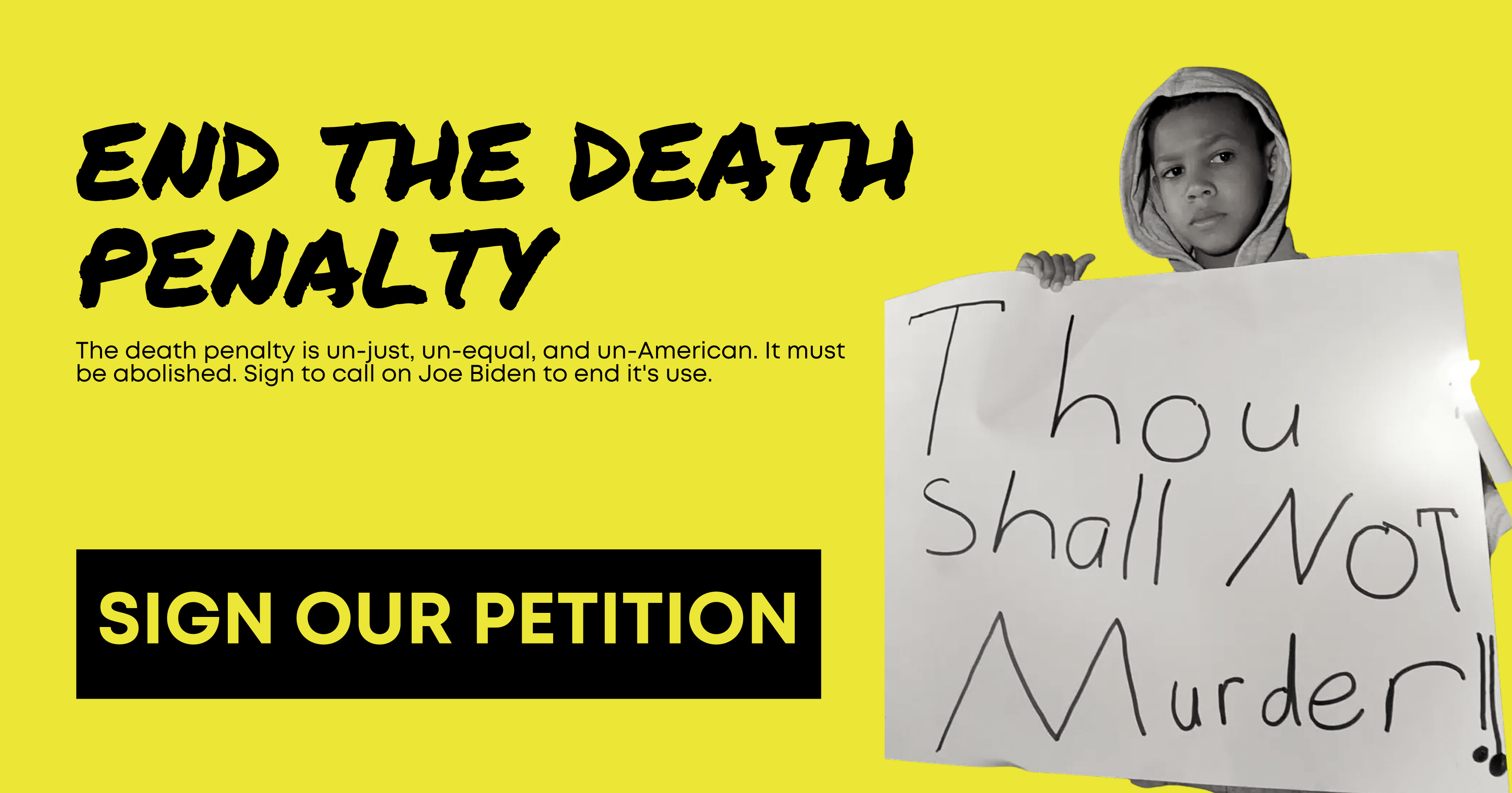 SIGN NOW: End the Death Penalty & Restore Justice