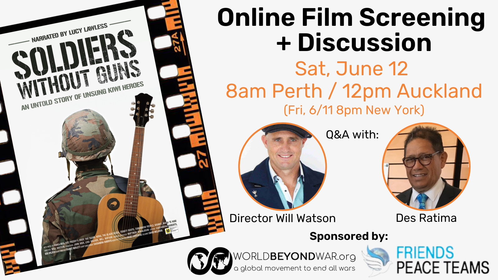 Soldiers Without Guns: Film Screening & Discussion