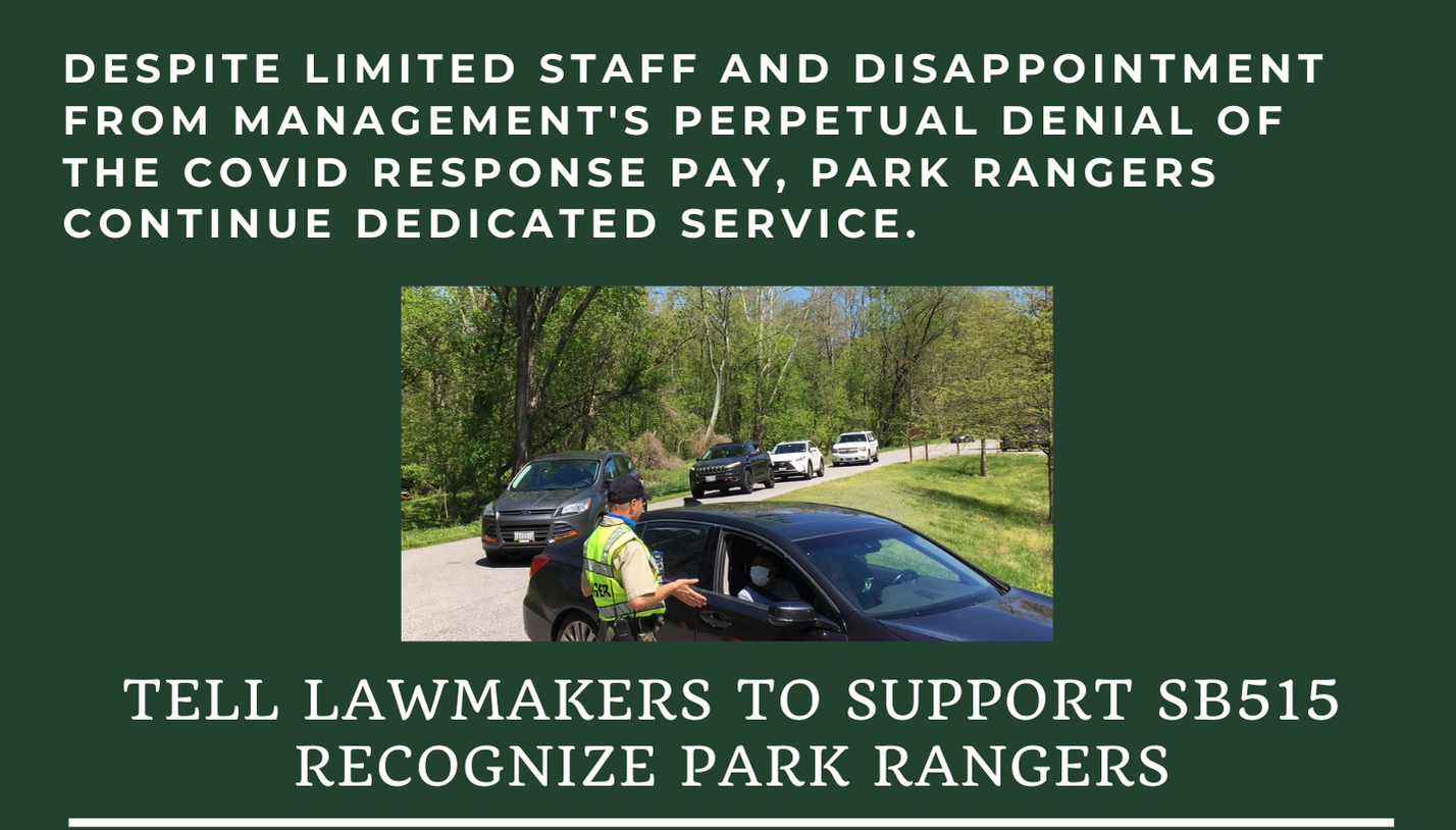 RECOGNIZE PARK RANGERS !! SUPPORT SB 515