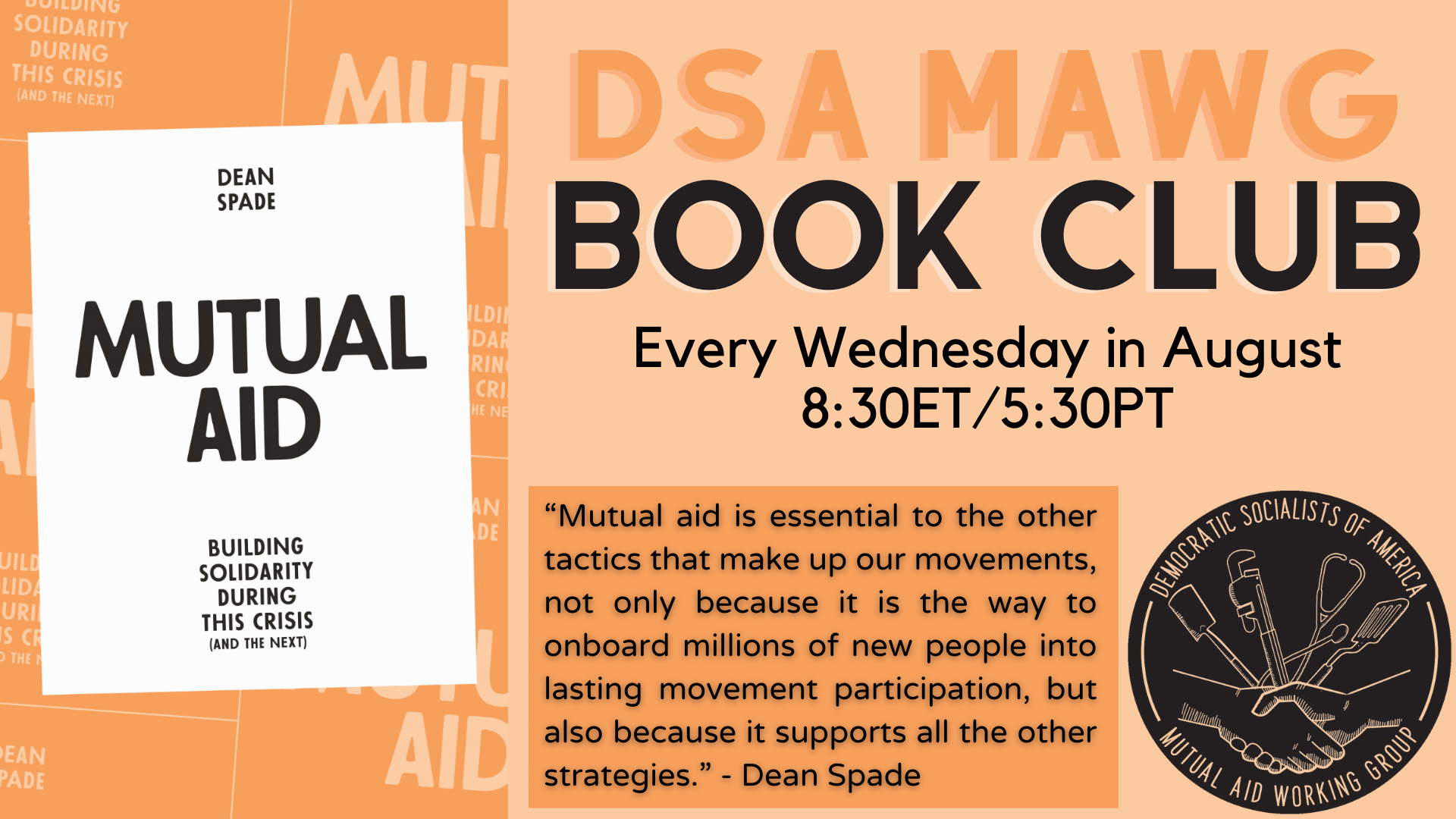 MAWG Book Club: Mutual Aid by Dean Spade - Action Network