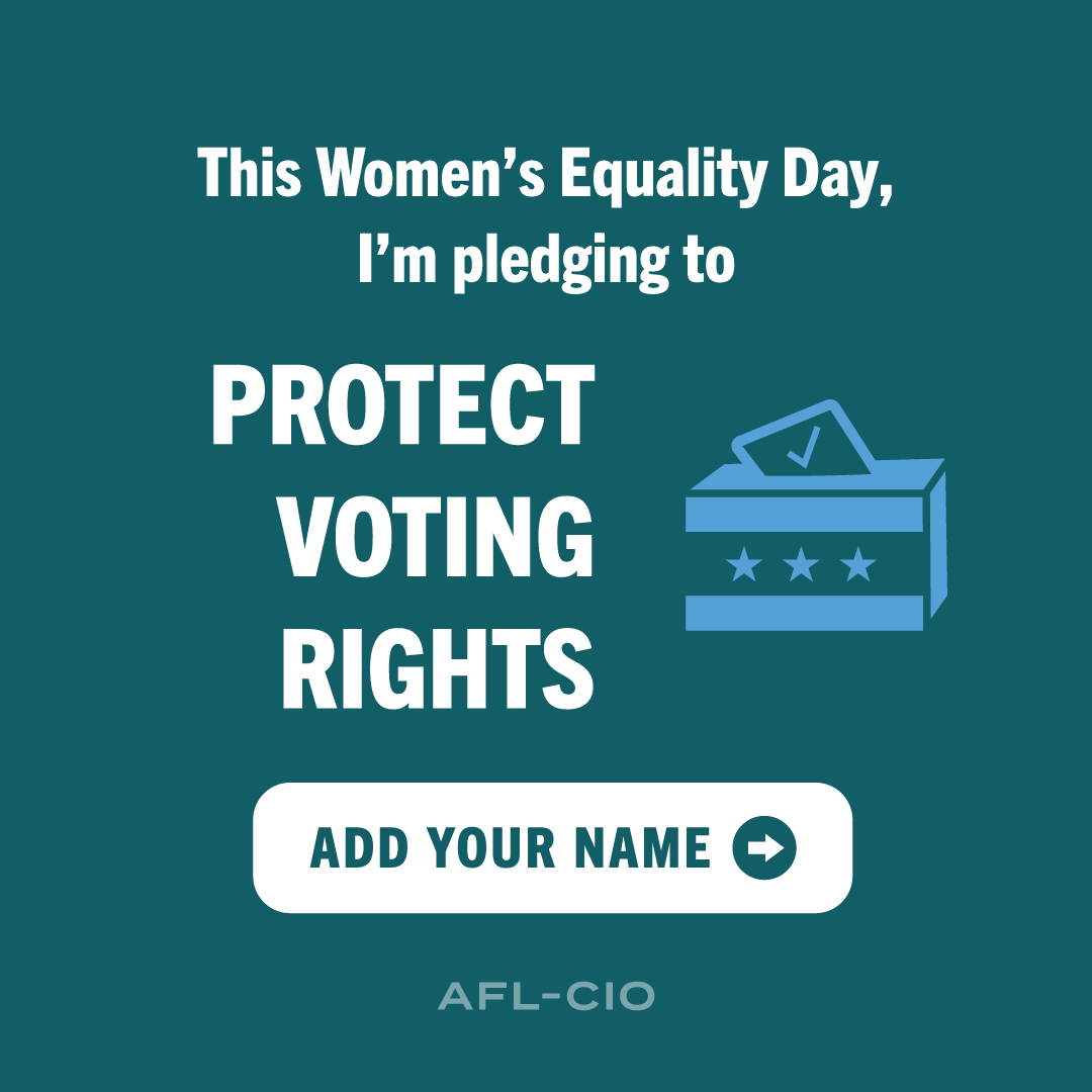 Add Your Name and Protect Voting Rights on Women’s Equality Day