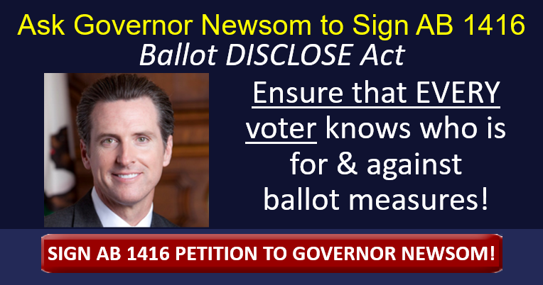 Sign the Petition for the Ballot DISCLOSE Act!