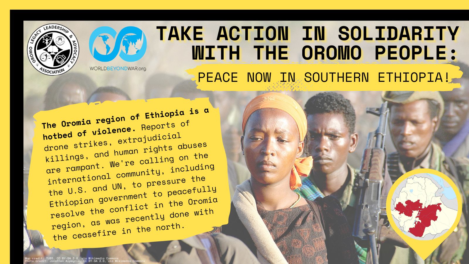 Congress: Address the Conflict in Oromia, Ethiopia!