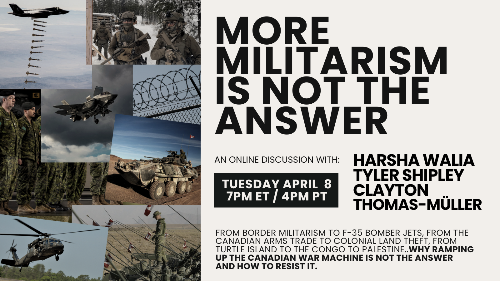 More Militarism is Not the Answer - Action Network