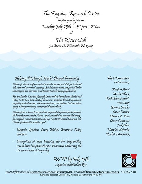 Keystone Research Center Pittsburgh Fundraiser - Action Network