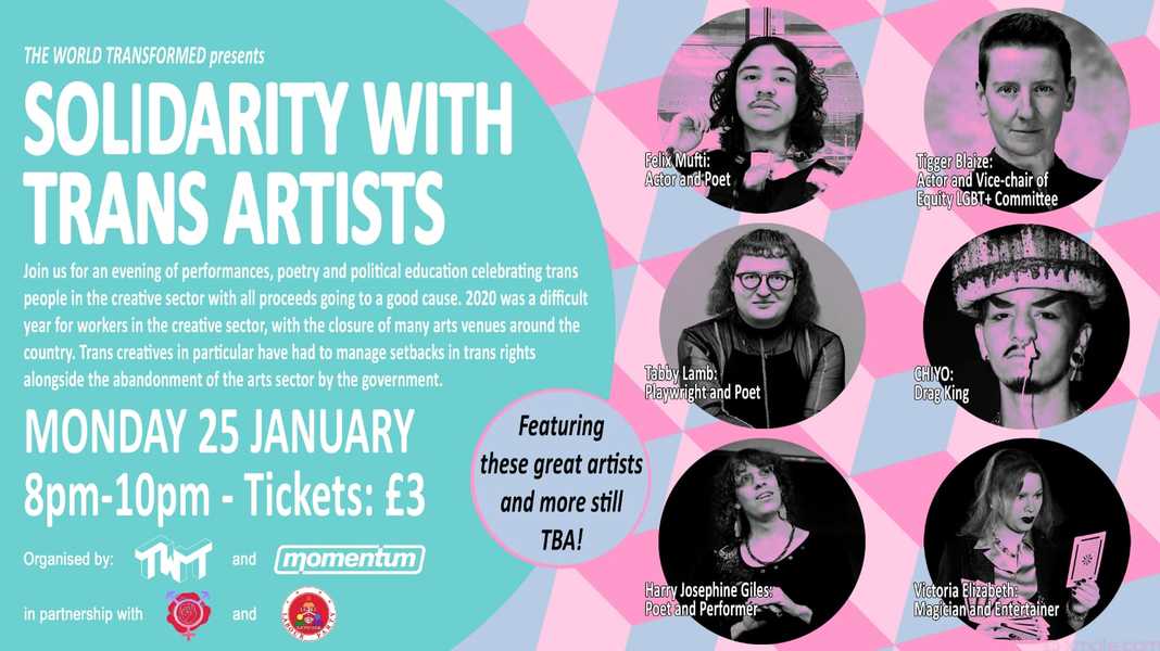 Solidarity with trans artists