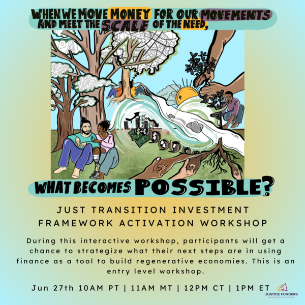 Just Transition Investment Framework Activation Workshop [Virtual]