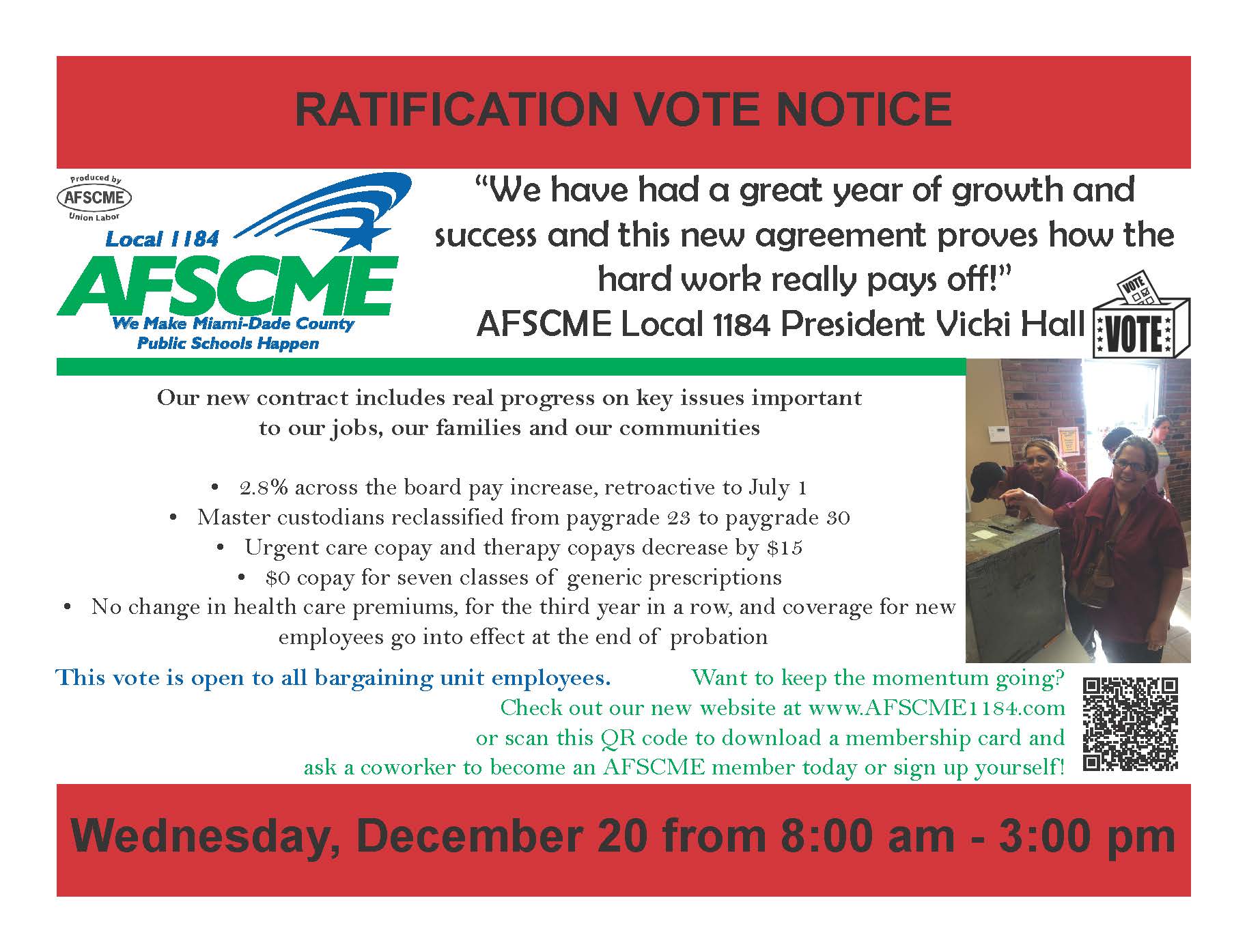 Local 1184 Ratification Vote Details - Action Network