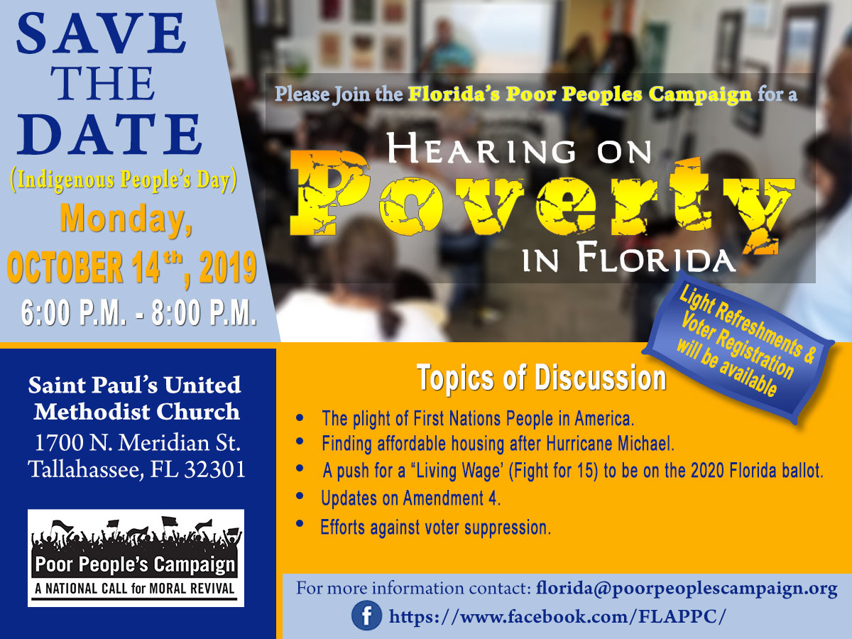 Hearing on Poverty in Florida - Action Network