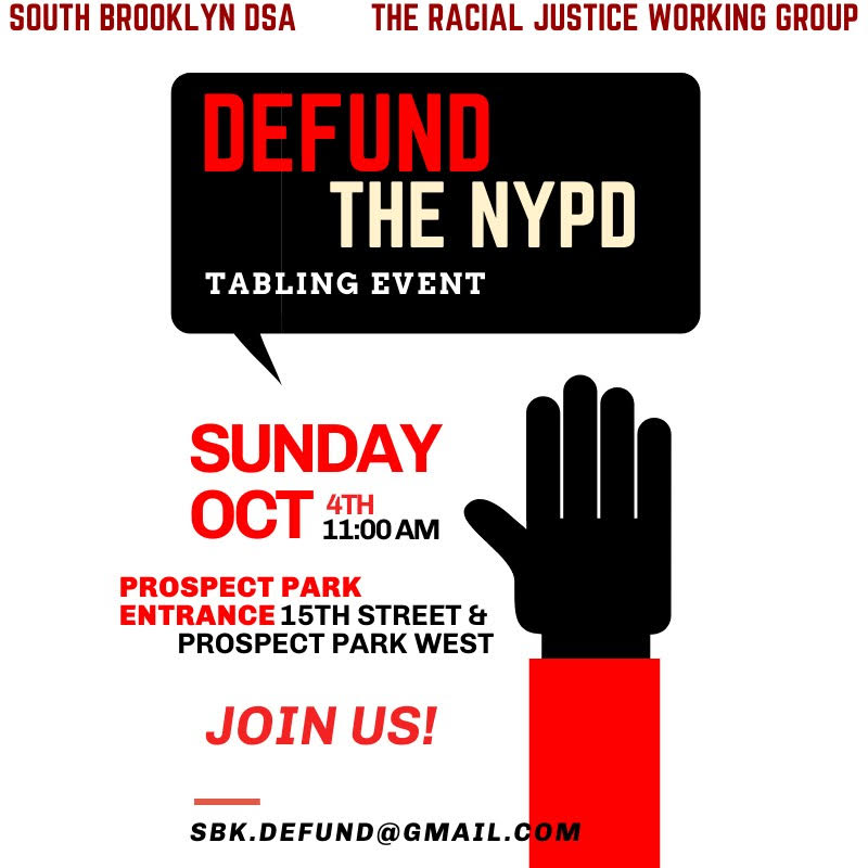 Defund the NYPD Tabling Event - Action Network