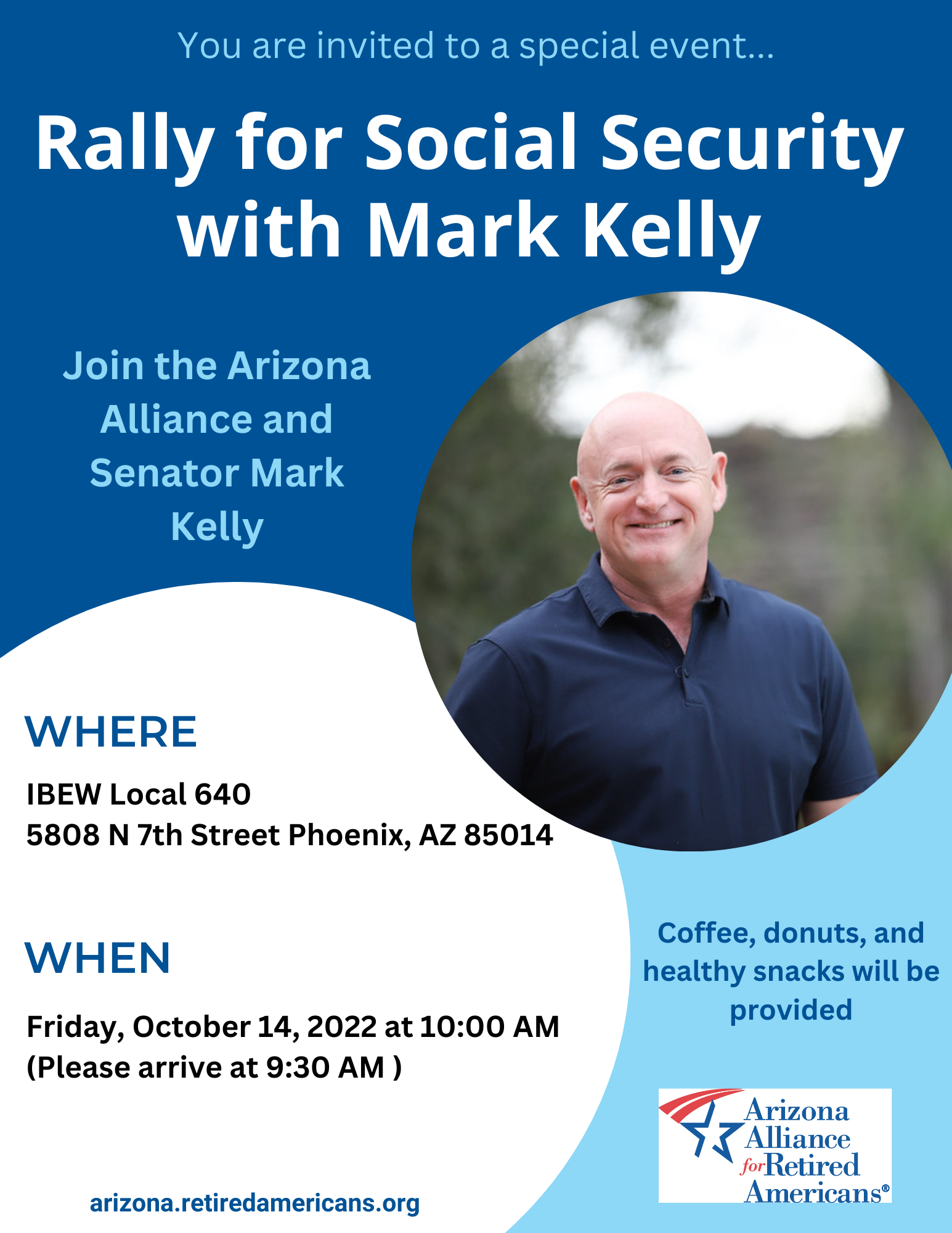 Rally for Social Security with Mark Kelly - Action Network