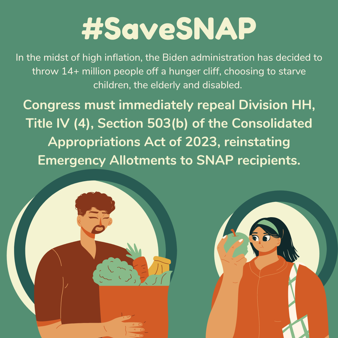Restore SNAP Now! - Action Network