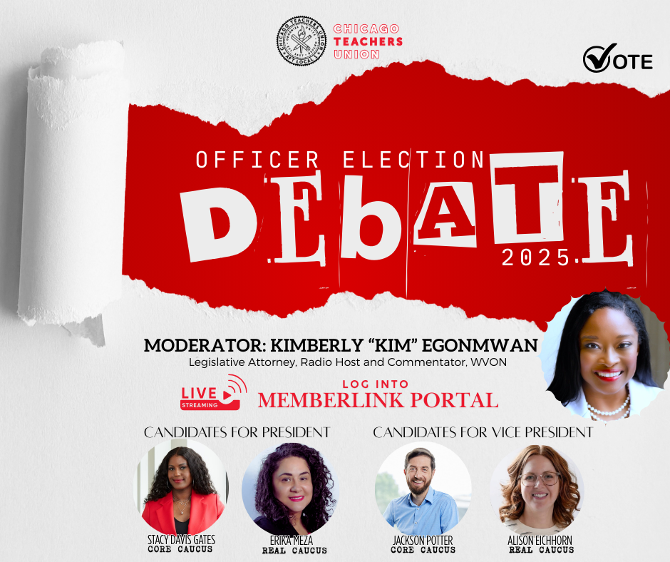 Report from April 30, 2025 HOD meeting - Chicago Teachers Union